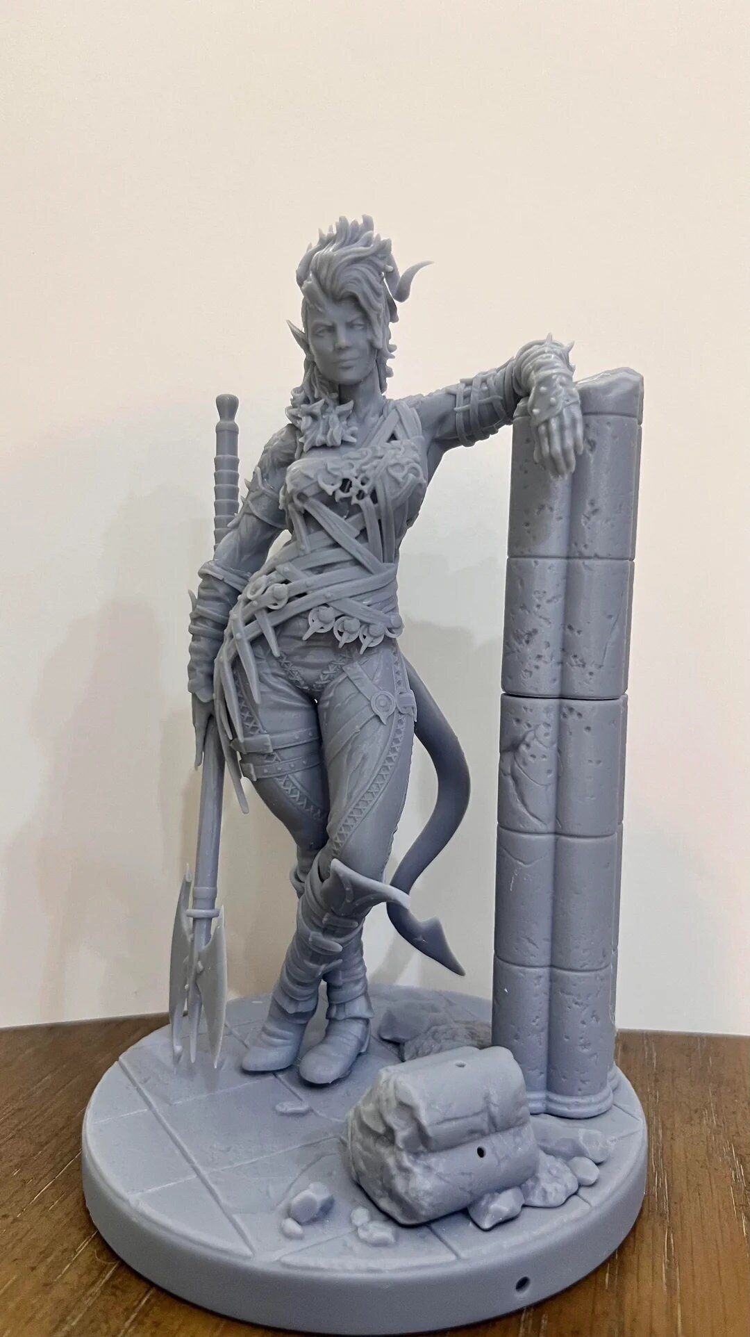 12K SLA Unpainted Karlach Statue Fan Art Baldur's Gate 3 Figure - Etsy