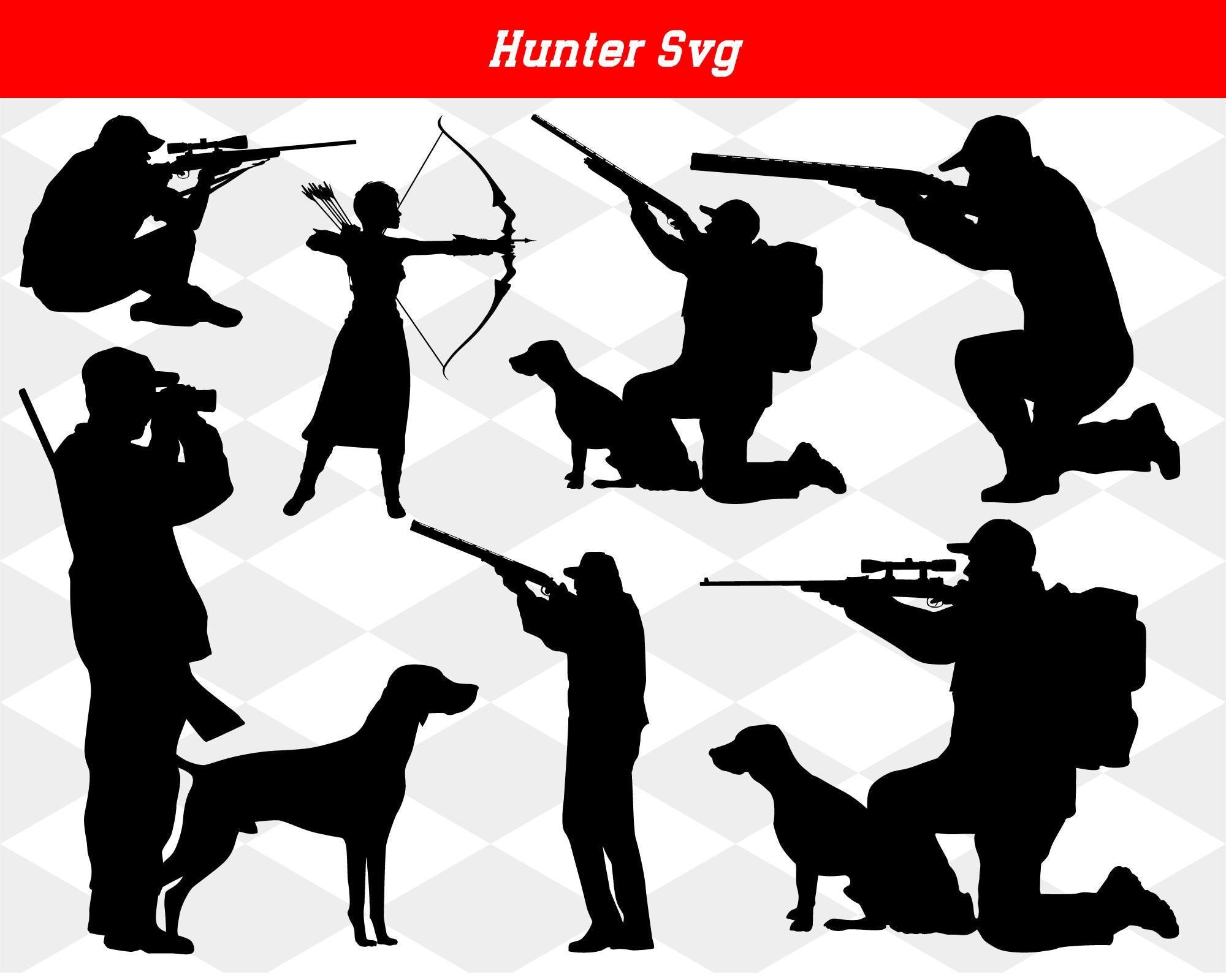 Hunter Svg, Hunting Svg, Hunter Clipart, Hunter Vector, Hunter Cricut ...