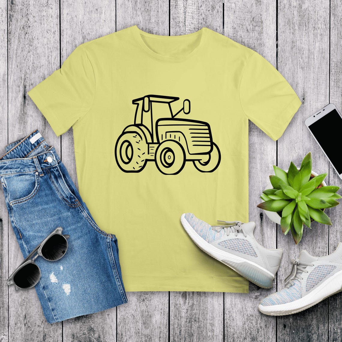 Tractor Svg Bundle, Tractor Svg, Tractor Png, Tractor Silhouette, Old ...
