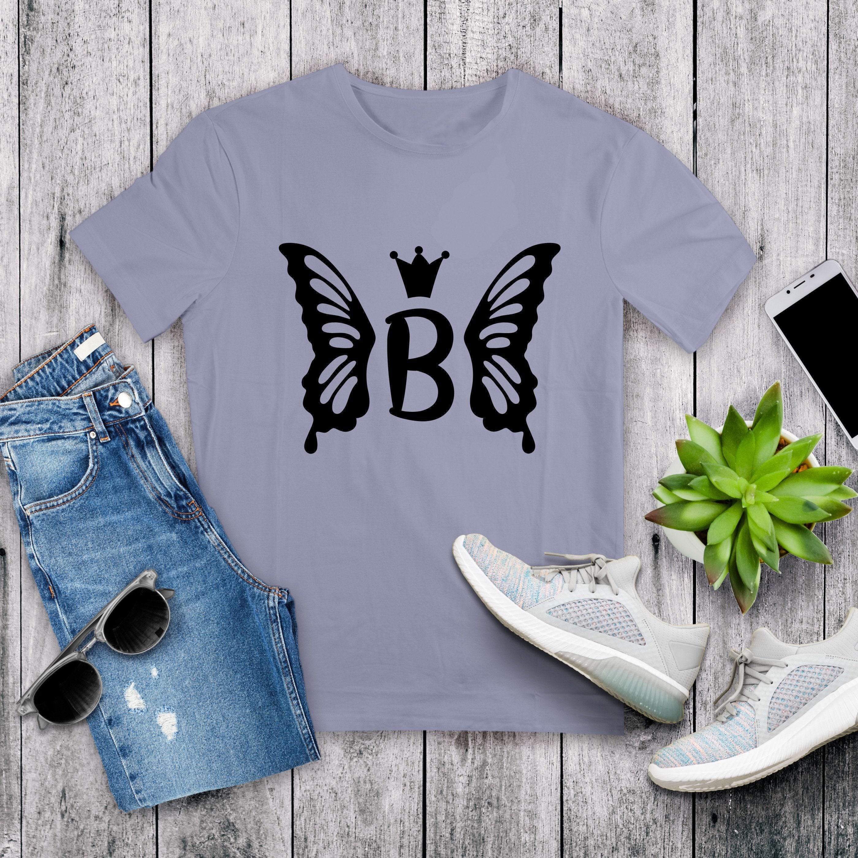 Butterfly Monogram Alphabet, Butterfly Monogram Svg, Butterfly Svg ...