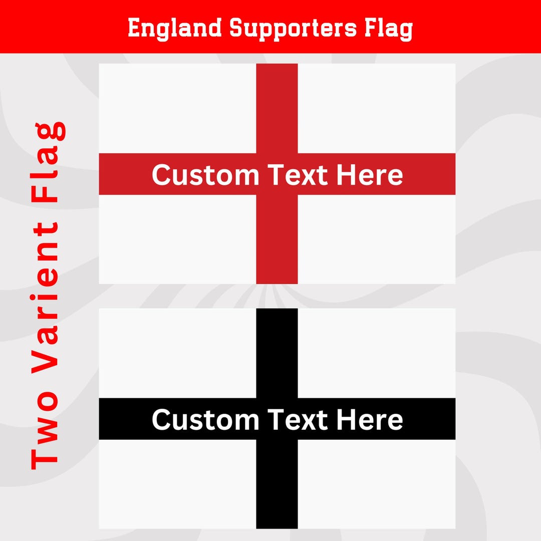 England Supporters Flag, England Flag, Euros 2024 Supporters, Custom ...