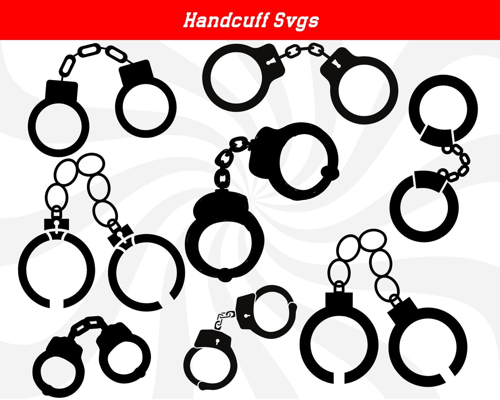 Handcuff Svg, Handcuff Png, Handcuff Vector, Handcuff Silhouette ...