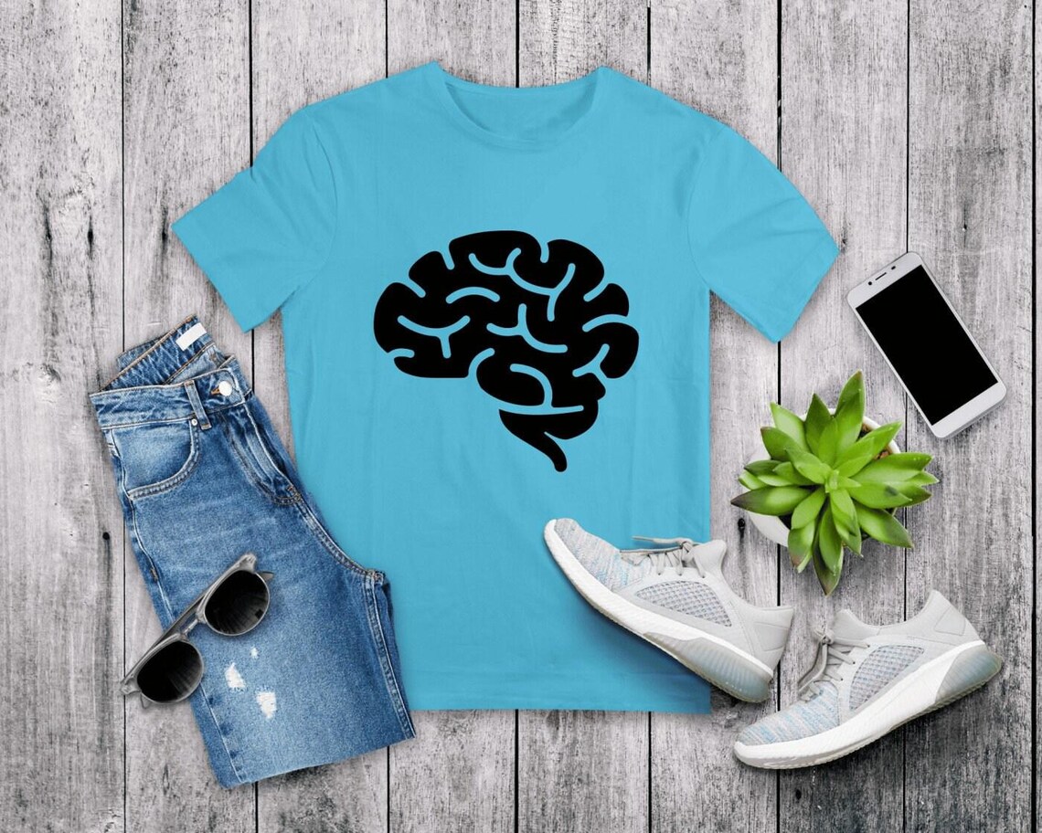 Cerveau svg, clipart cerveau, cerveau humain svg, silhouette cerveau ...