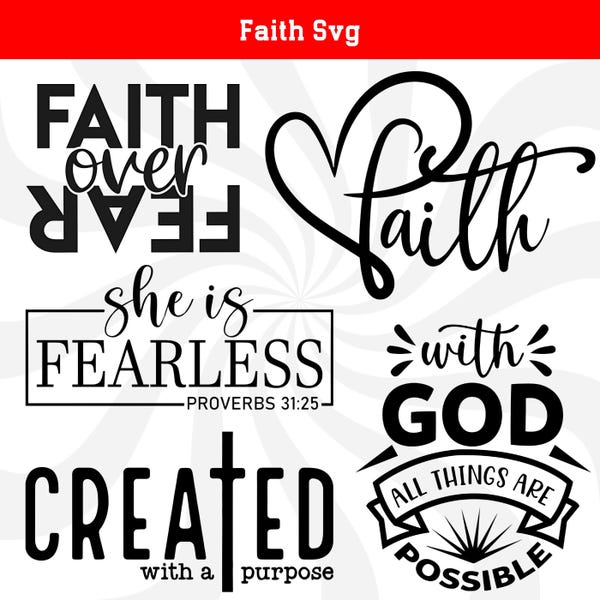 Faith Svg Files - Etsy