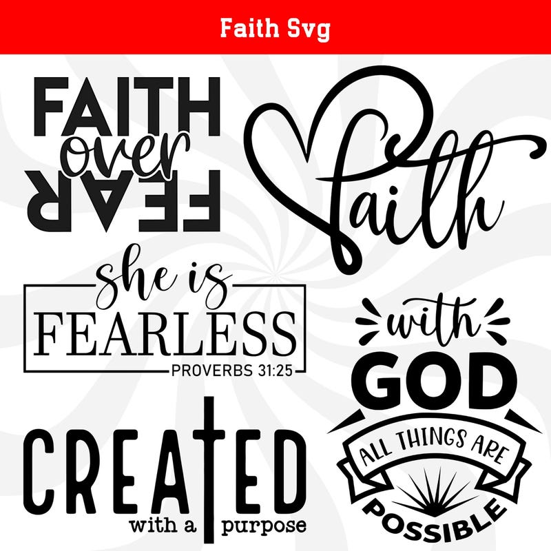 Faith Svg Files - Etsy