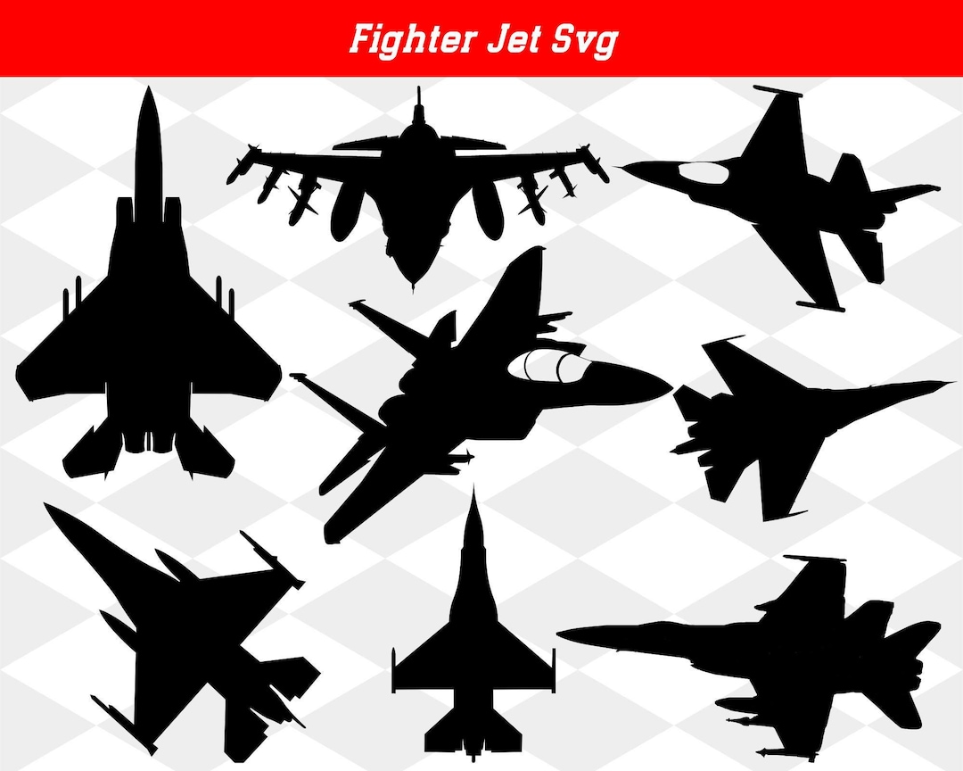 Fighter Jet Svg, Jet Fighter Svg, Military Aircraft Svg, Airplane Svg ...