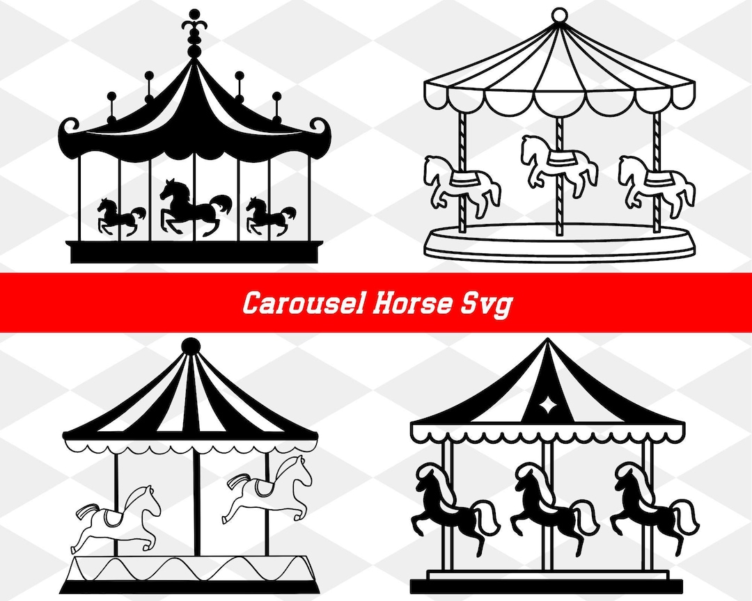 Carousel Horse Svg, Carousel Horse Vector, Carousel Horse Clipart ...