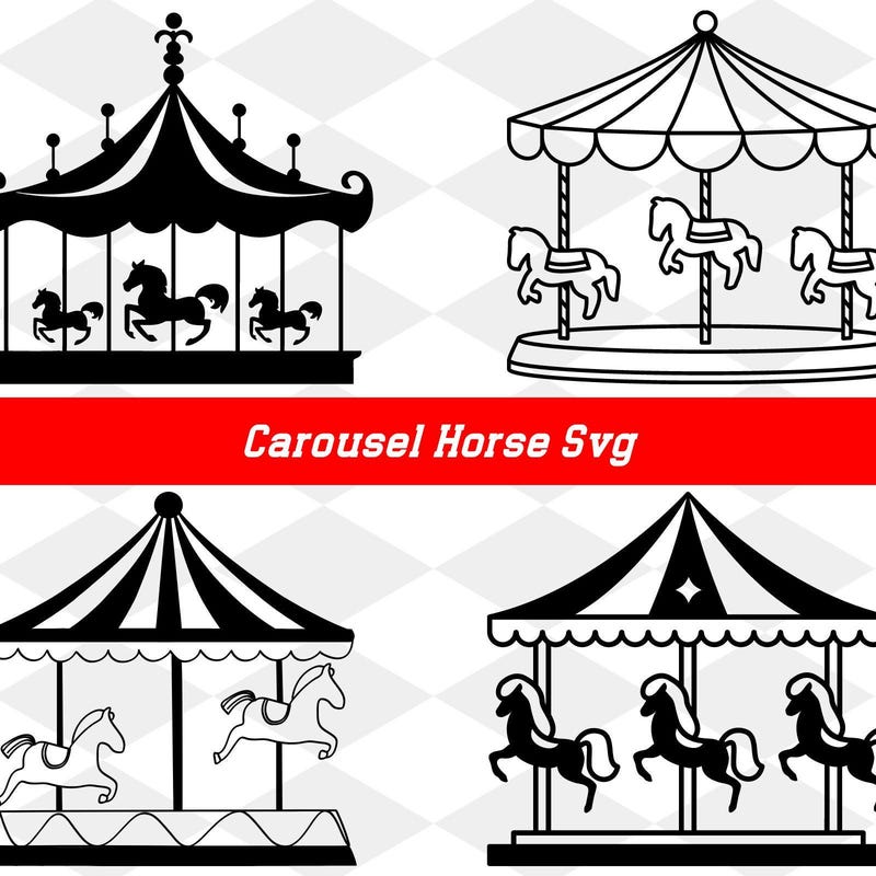 3d Carousel Svg - Etsy