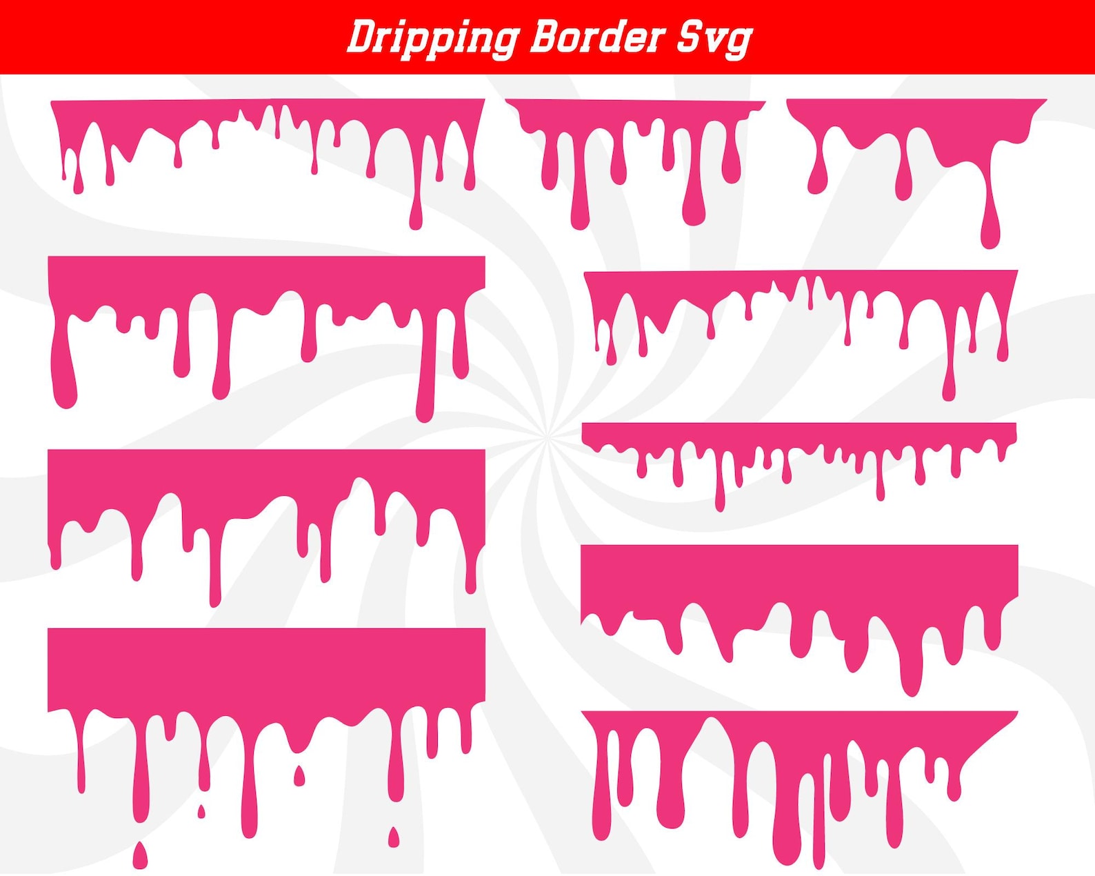 Dripping Border Svg, Dripping Svg, Dripping Paint, Dripping Borders ...