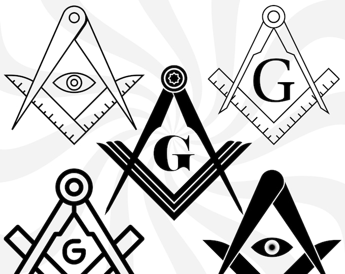 Masonic SVG PNG Design Bundle: Freemasonry Clipart - Etsy Canada