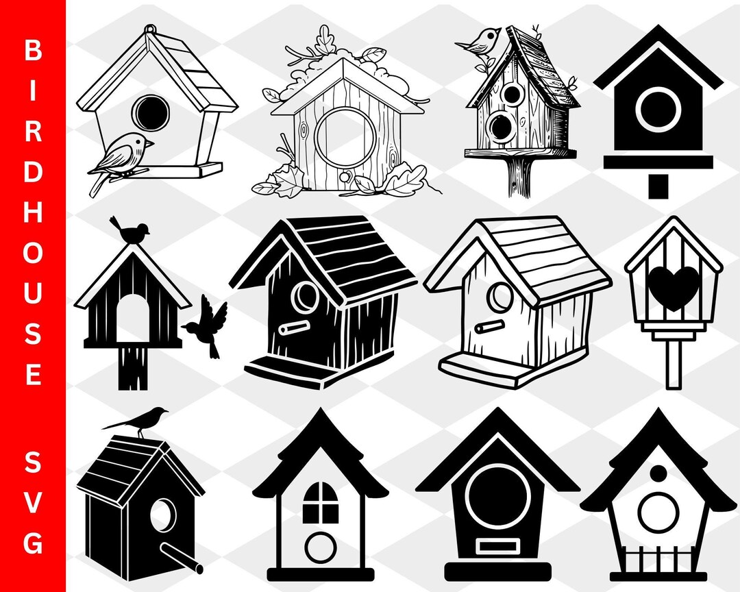 Bird House Svg, Bird House Clipart, Little House Svg, House Svg, Bird ...