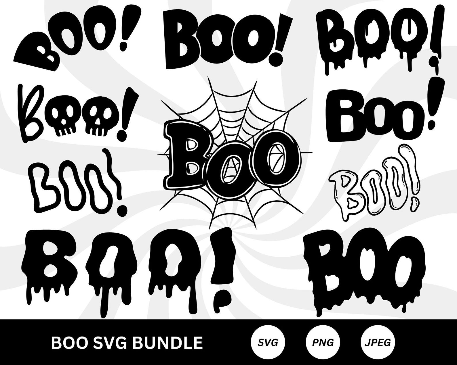Boo Svg Bundle, Halloween Svg, Boo Clipart, Boo Shirt, Halloween ...