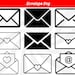 Envelope Bundle Svg, Mail Svg, Envelope Clipart, Envelope Vector ...