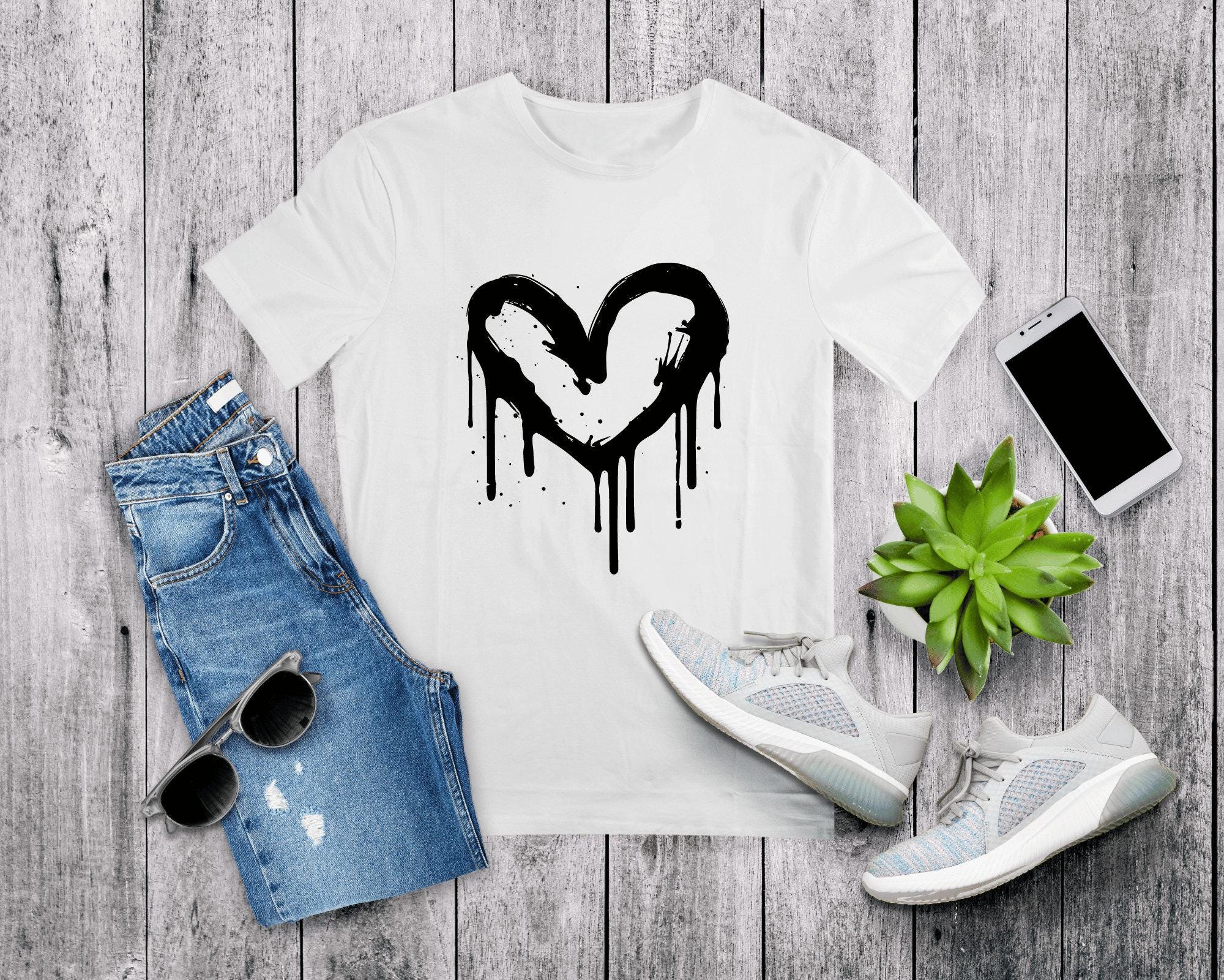 Dripping Heart Svg, Bleeding Heart Svg, Melting Heart Svg, Hearts Svg ...