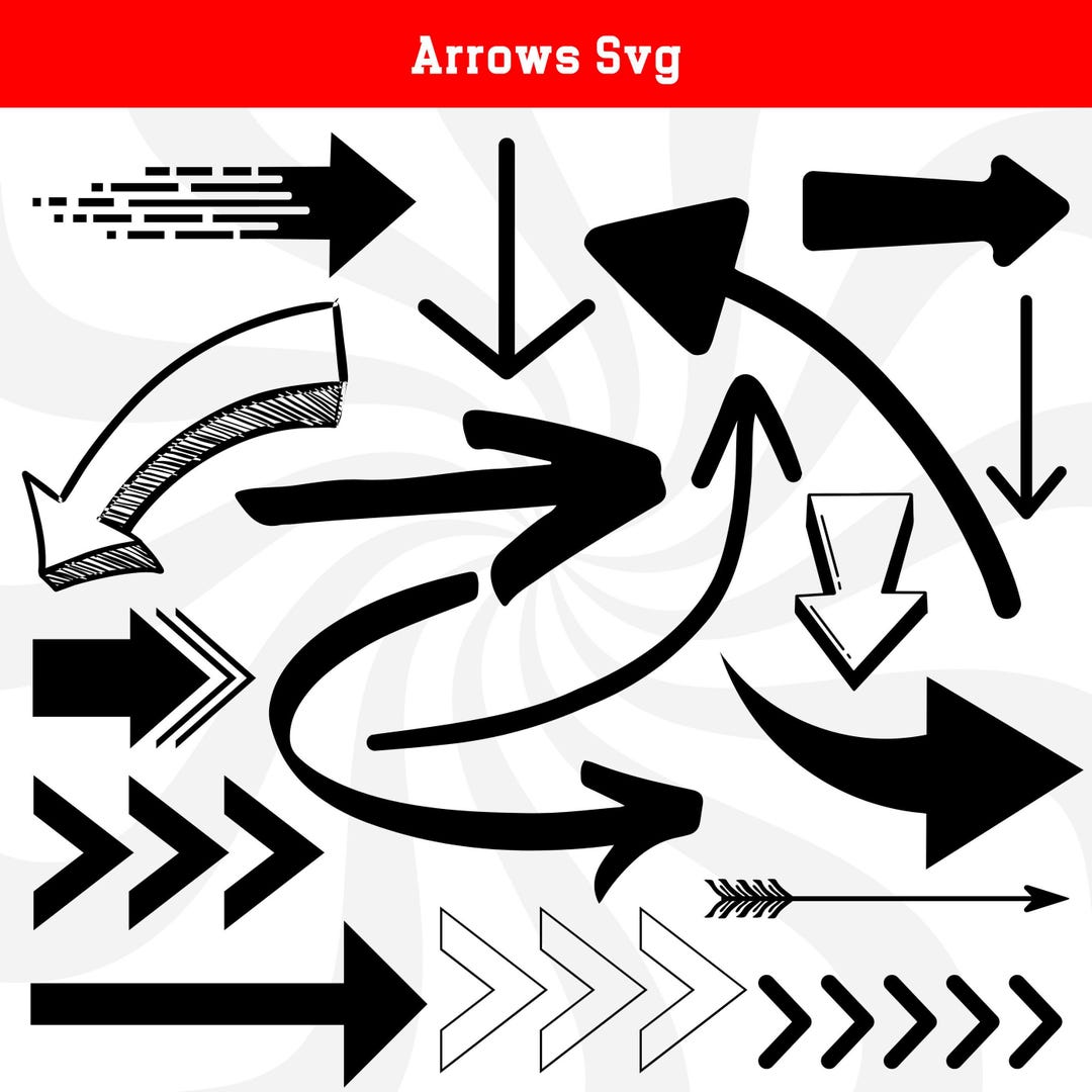 Arrows Svg, Arrow Cut File, Arrow Clipart, Arrow Logo, Arrow Vector ...