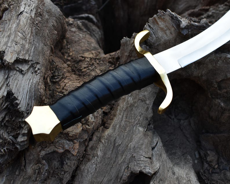 Damascus Steel 32 Inch Scimitar Viking Sword for Christmas Gift, Sword ...