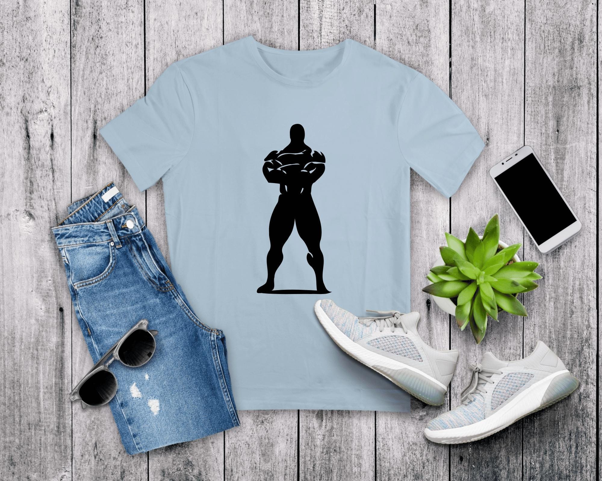 Bodybuilder Svg, Bodybuilder Clipart, Gym Svg, Muscle Man Svg ...