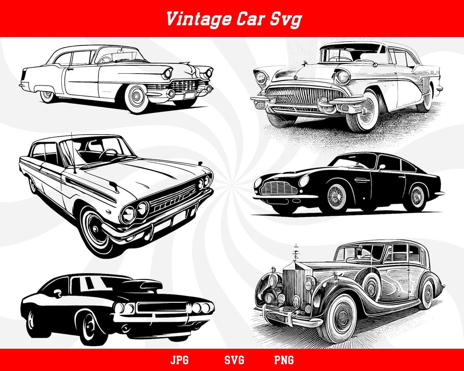 Vintage Car Svg, Vintage Car Clipart, Old Car Svg, Antique Car Svg, Car ...
