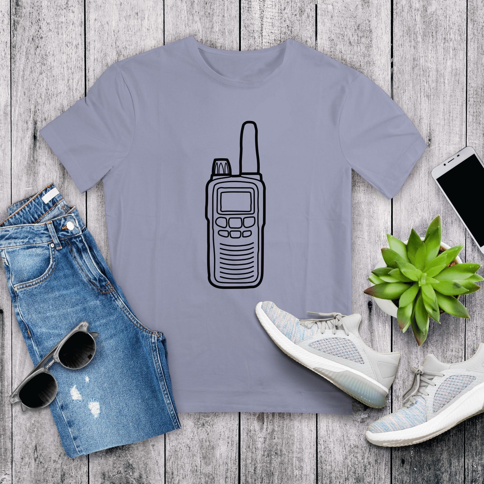 Walkie Talkie Svg, Portable Radio Svg, Cell Phone Svg, Walkie Talkie ...
