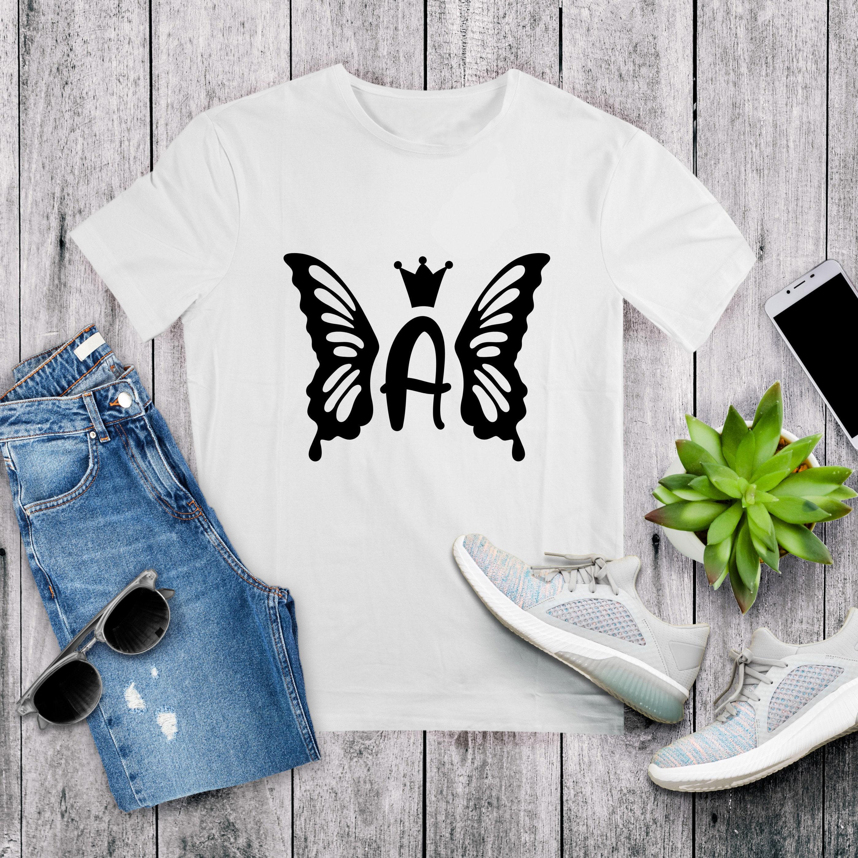 Butterfly Monogram Alphabet, Butterfly Monogram Svg, Butterfly Svg ...