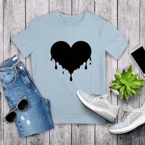 Dripping Heart Svg, Bleeding Heart Svg, Melting Heart Svg, Hearts Svg ...