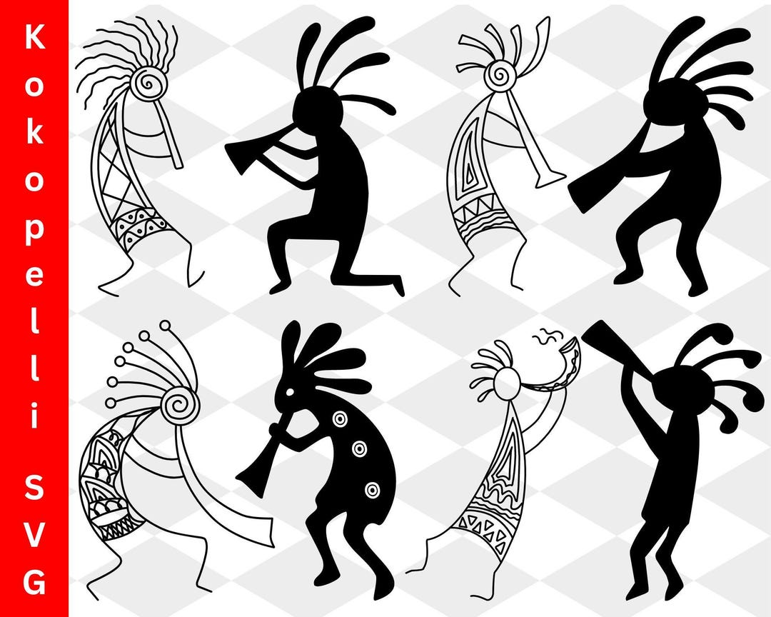Kokopelli Svg, Kokopelli Cricut, Kokopelli Silhouette, Kokopelli ...