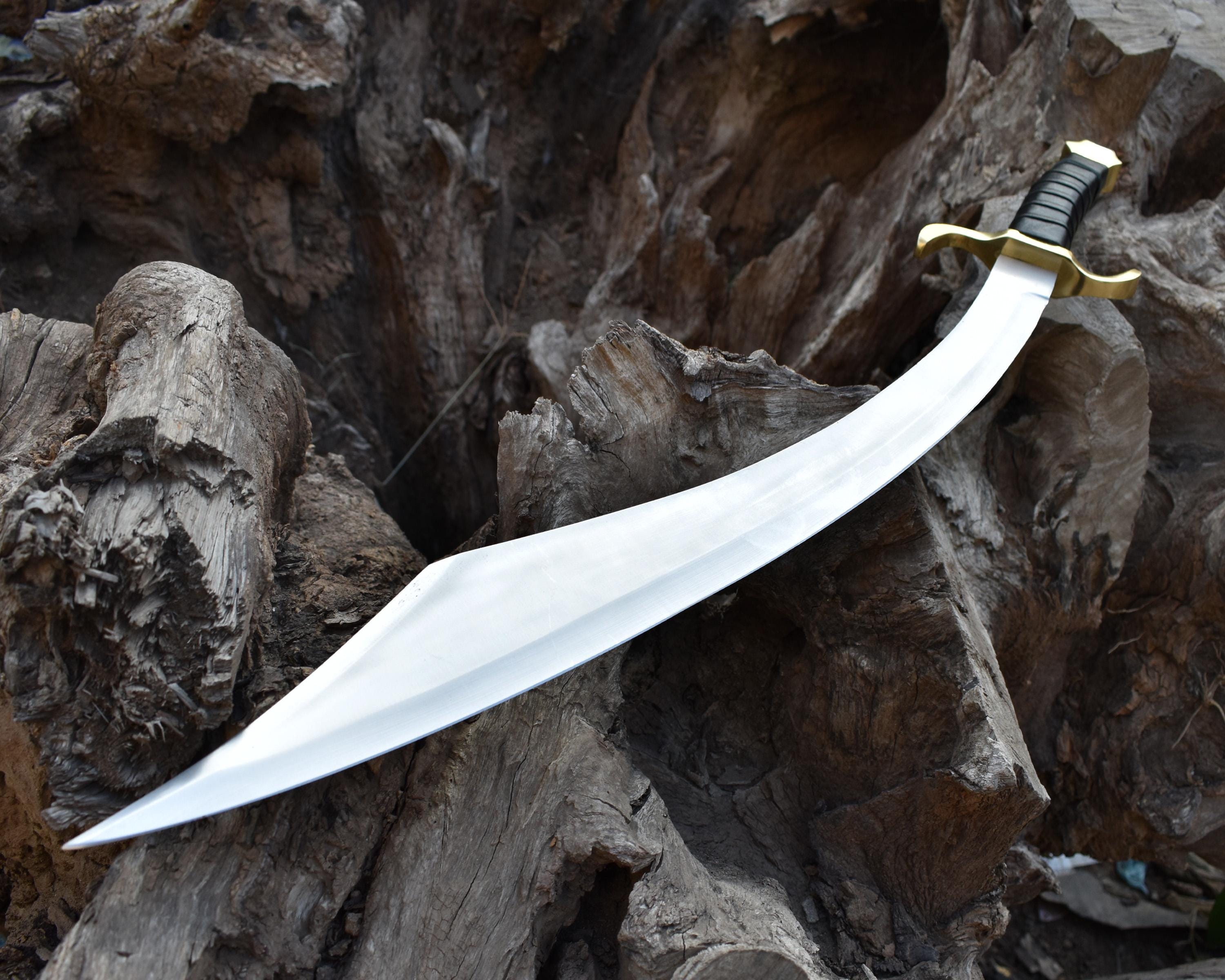 Damascus Steel 32 Inch Scimitar Viking Sword for Christmas Gift, Sword ...