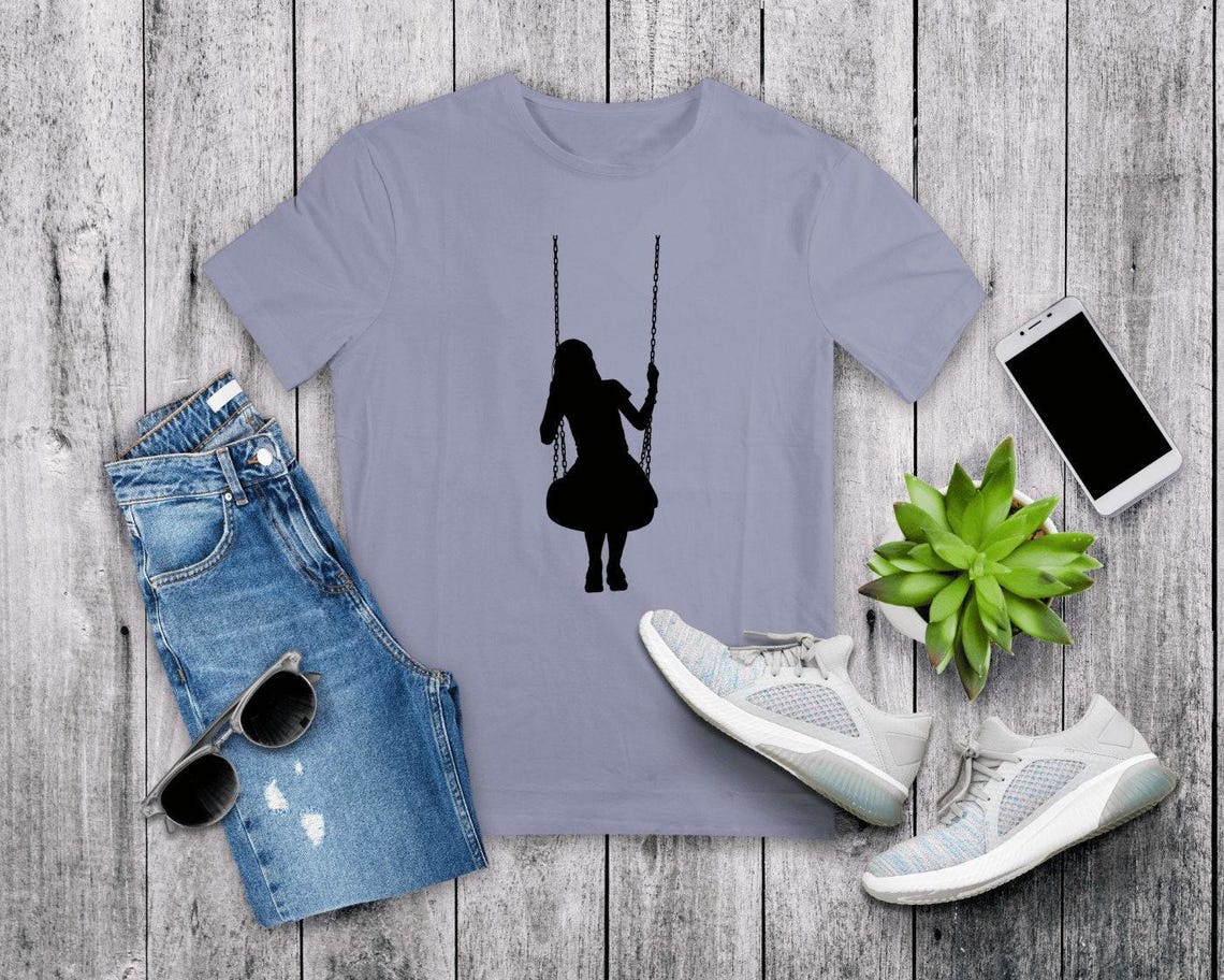 Swing Svg, Kid on Swing Svg, Swing Silhouette, Swing Cut Files, Swing ...