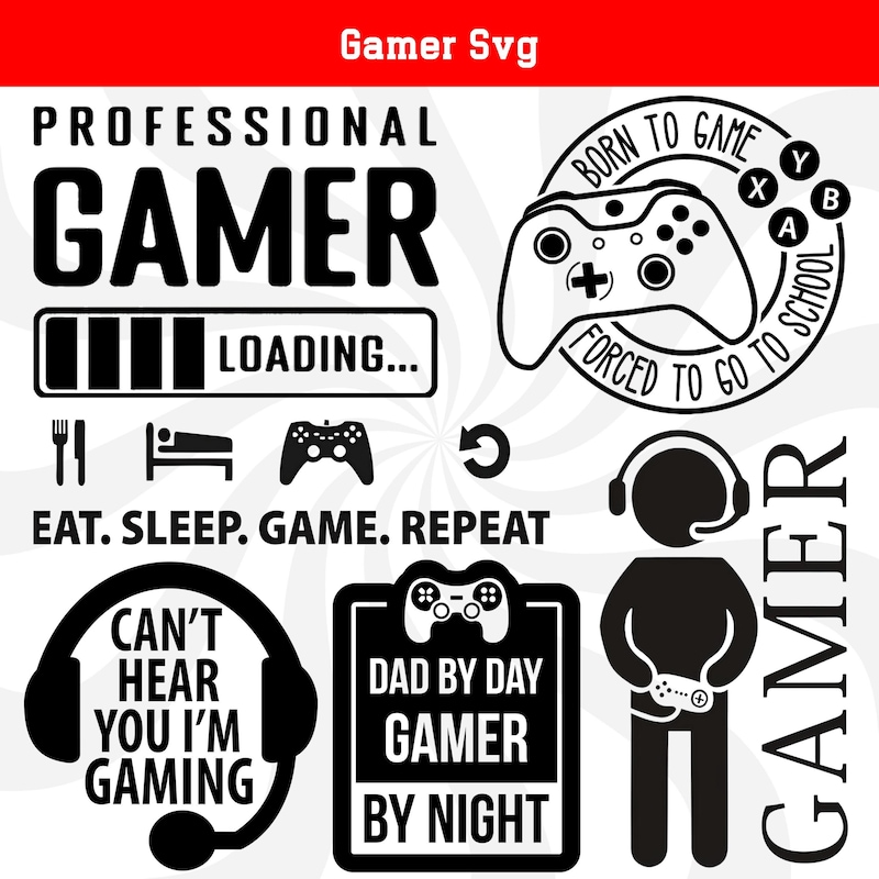 Gaming Svg - Etsy
