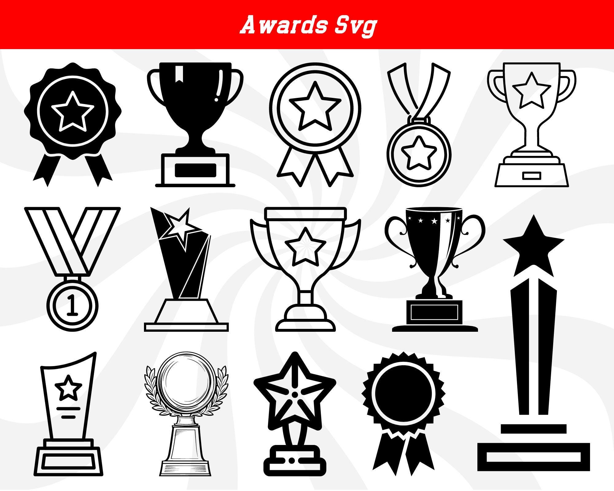 Awards Svg, Trophy Svg, Medals Svg, Trophy Cup Svg, Awards Clipart ...
