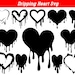 Dripping Heart Svg, Bleeding Heart Svg, Melting Heart Svg, Hearts Svg ...