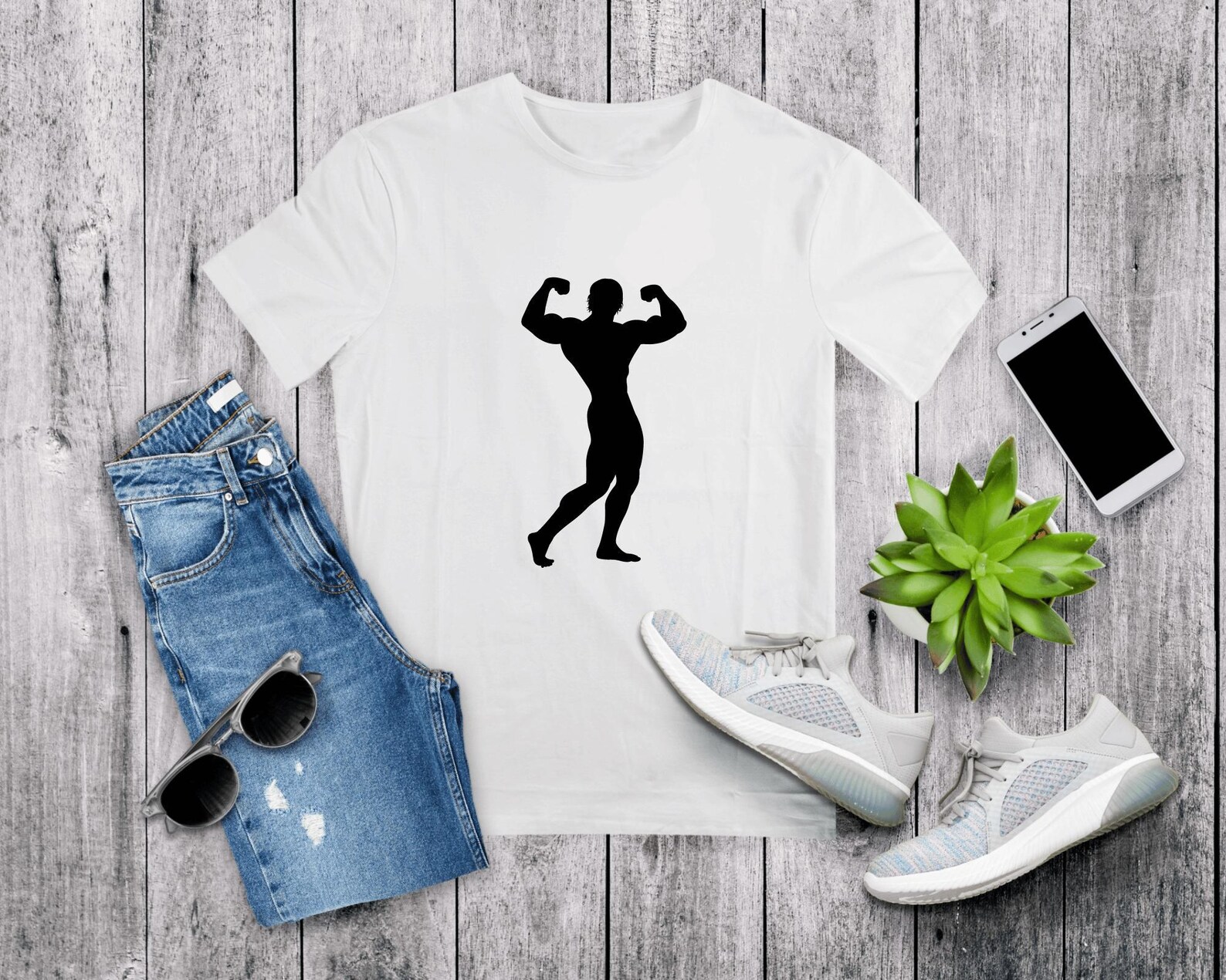 Bodybuilder Svg, Bodybuilder Clipart, Gym Svg, Muscle Man Svg ...