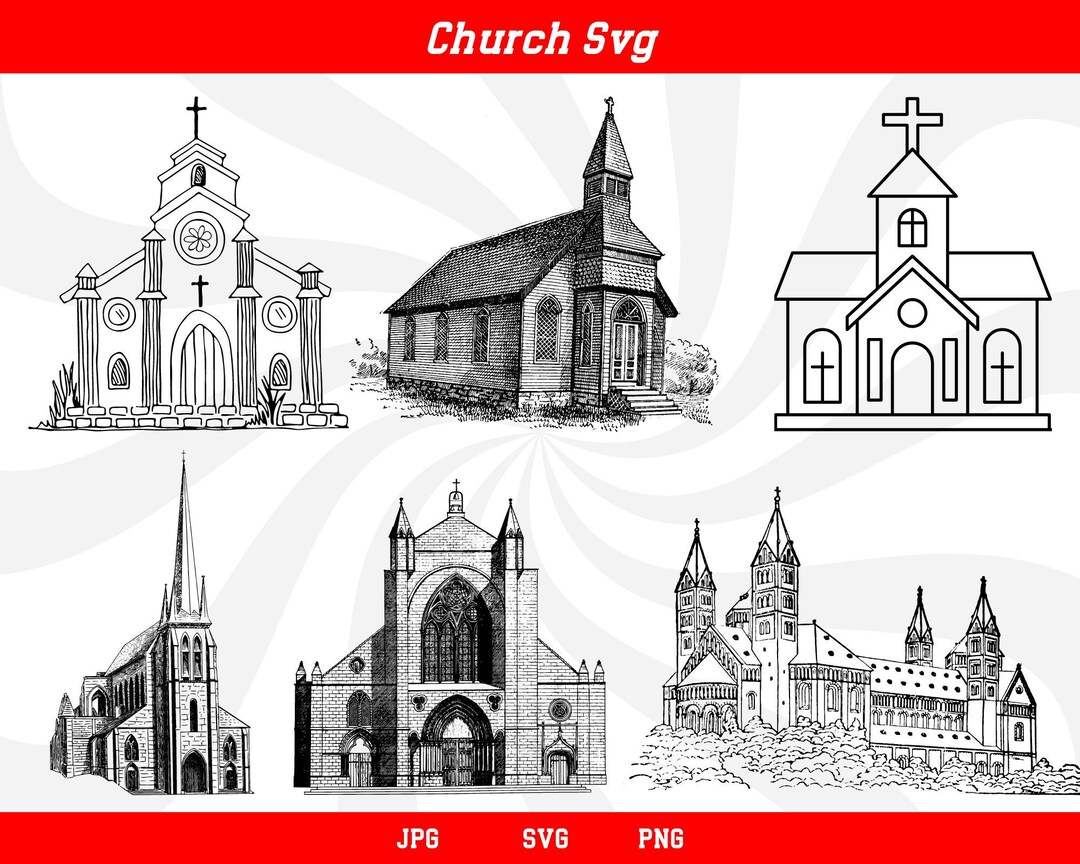 Church Svg, Church Clipart, Old Church Svg, Religious Svg, Church ...