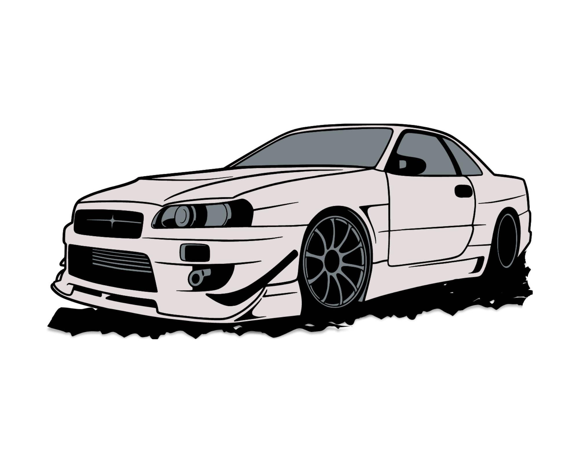 Jdm Legends Car, Jdm Car, Car Svgs, Racing Car Svg, Drift Car Svg ...