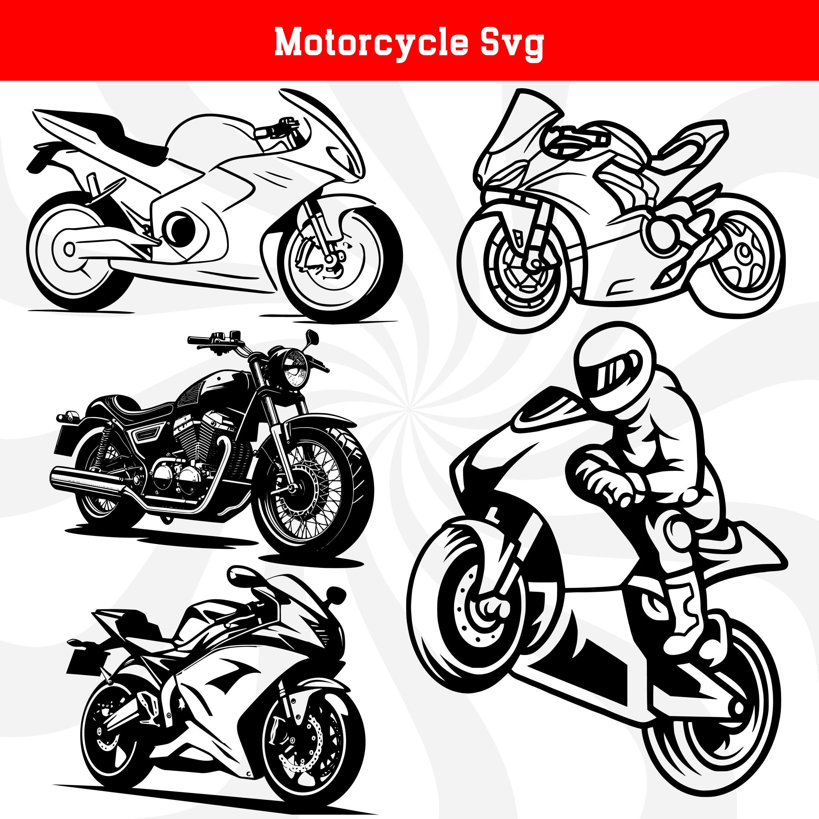 Motorcycle Svg, Motorbike Svg, Motorcycle Clipart, Vintage Motorcycle ...