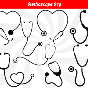 Stethoscope Svg, Stethoscope Cut Files, Stethoscope Clipart ...