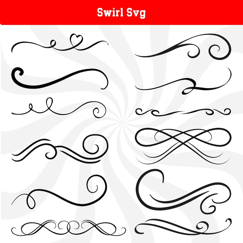 Swirl Svg - Etsy