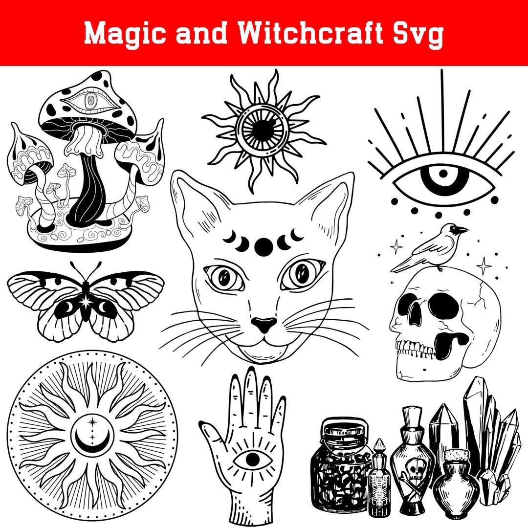 Magic and Witchcraft Svg, Mystical Svg, Celestial Svg, Magic Svg ...