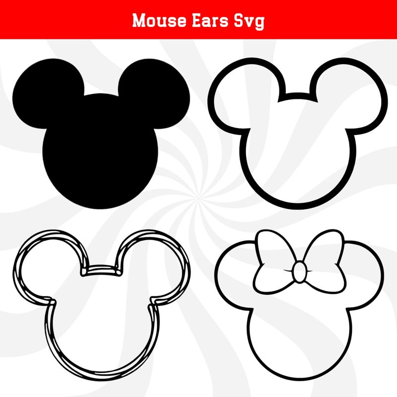 Mickey Ear Svg for Cricut - Etsy