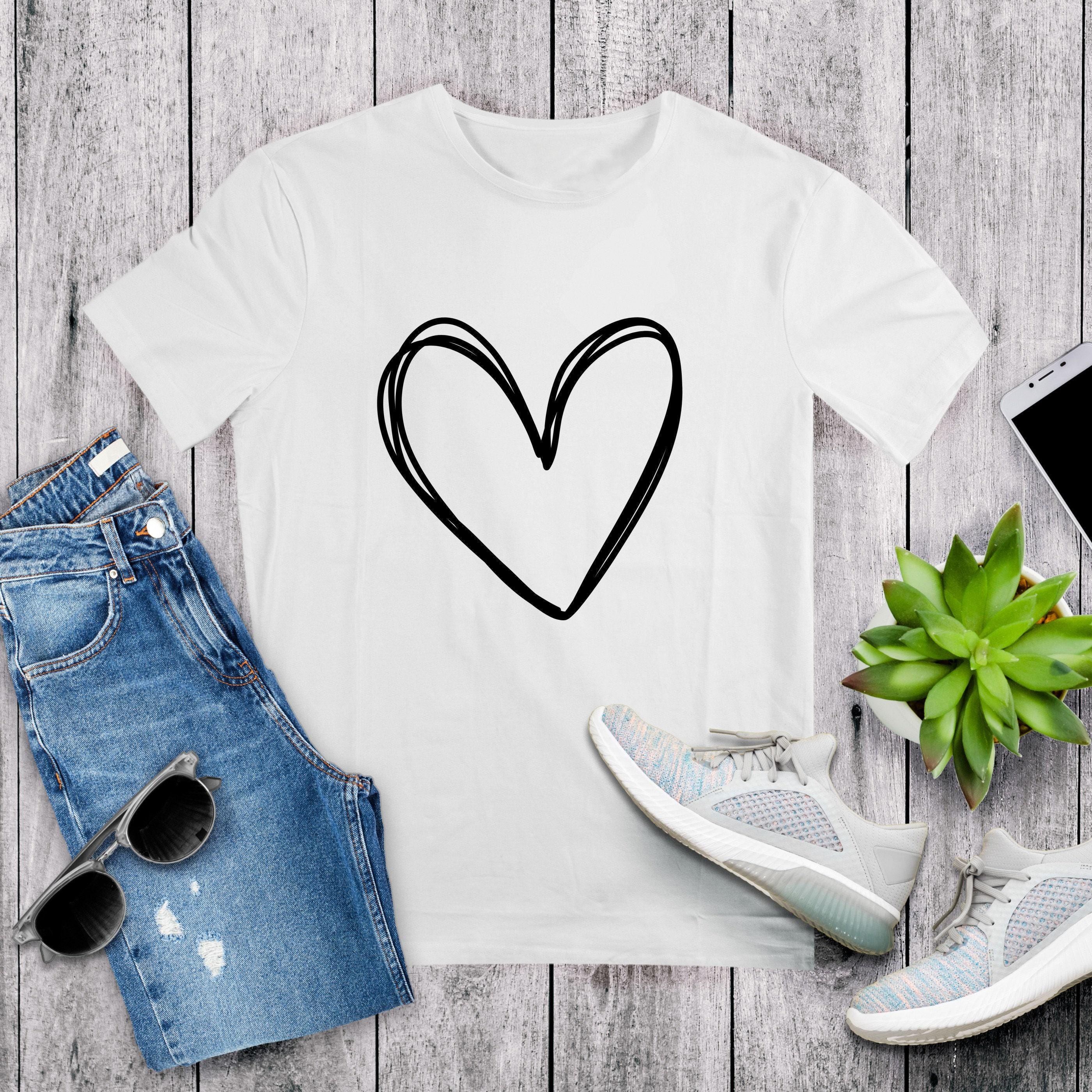 Doodle Heart Svg, Heart Svg, Hand Drawn Heart, Heart Name Svg ...