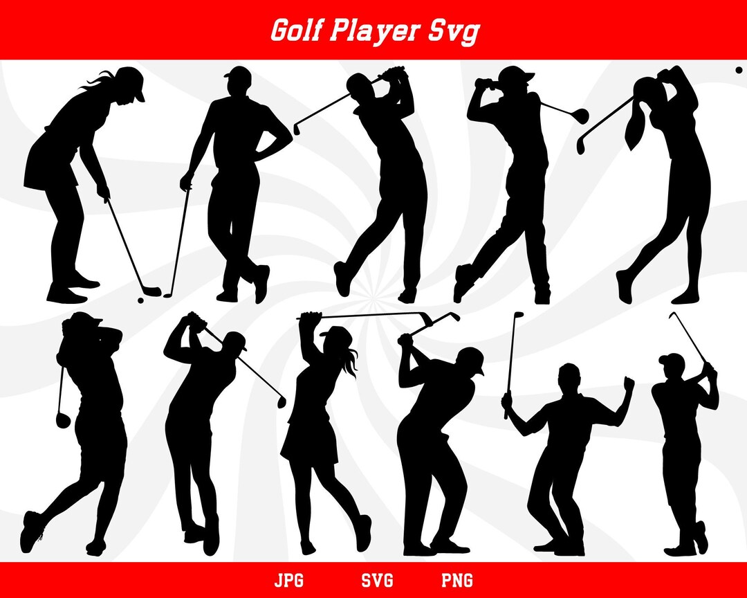 Golf Player Svg, Golf Svg, Golfer Svg, Golf Player Clipart, Male Golf ...