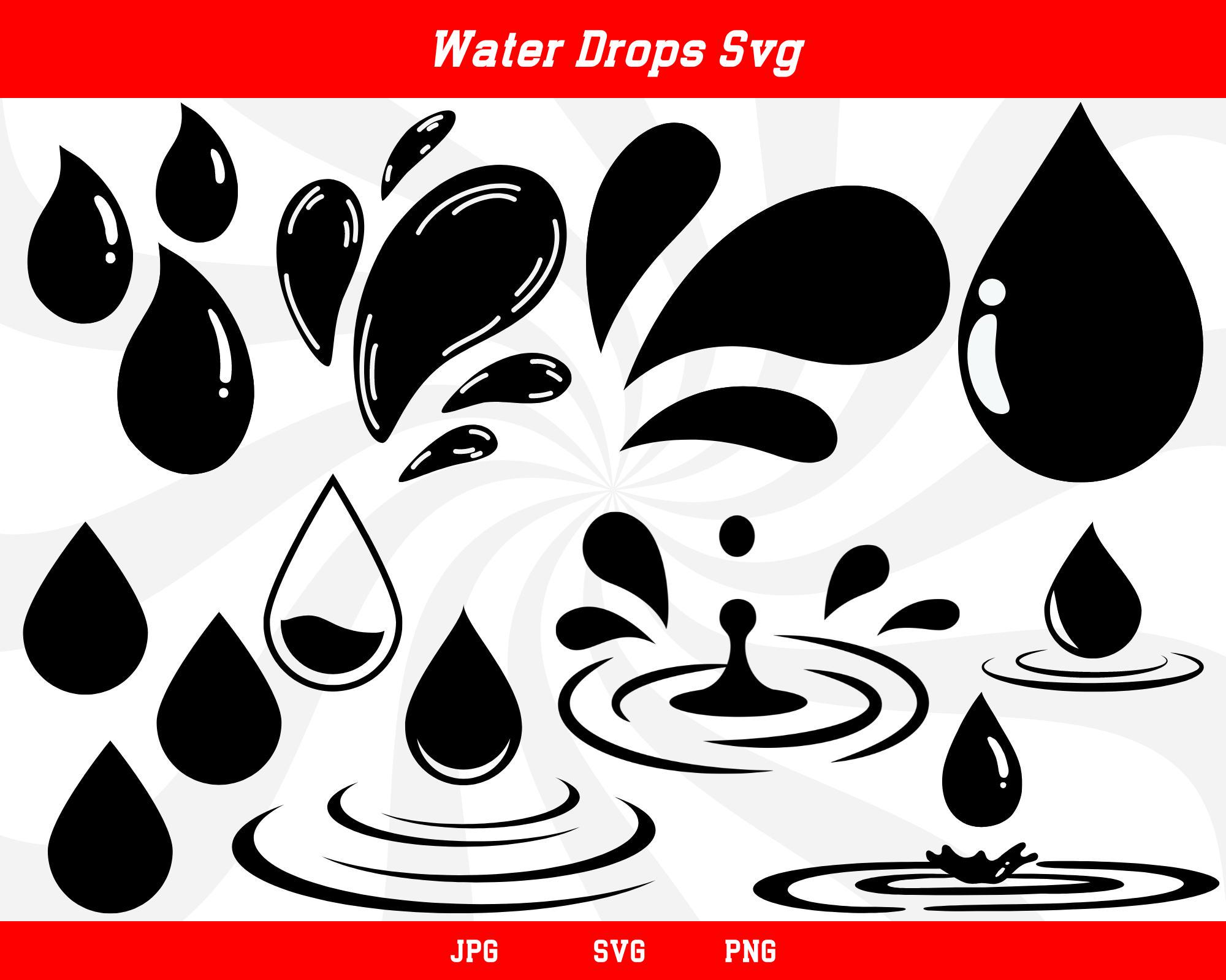 Water Drops Svg, Water Droplet Svg, Water Splash Svg, Water Droplet Png ...
