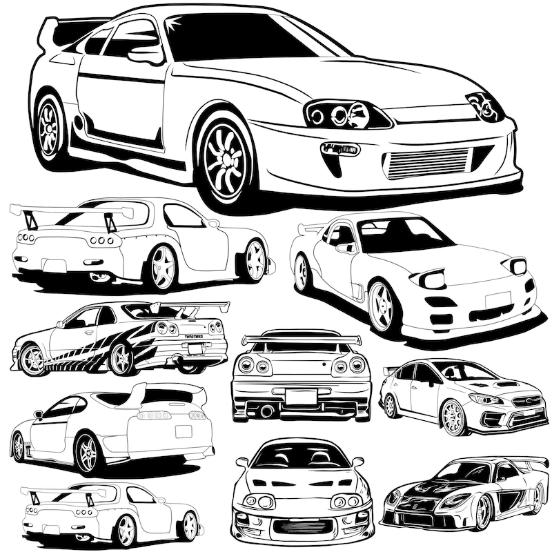 Nissan Gtr Vector File - Etsy