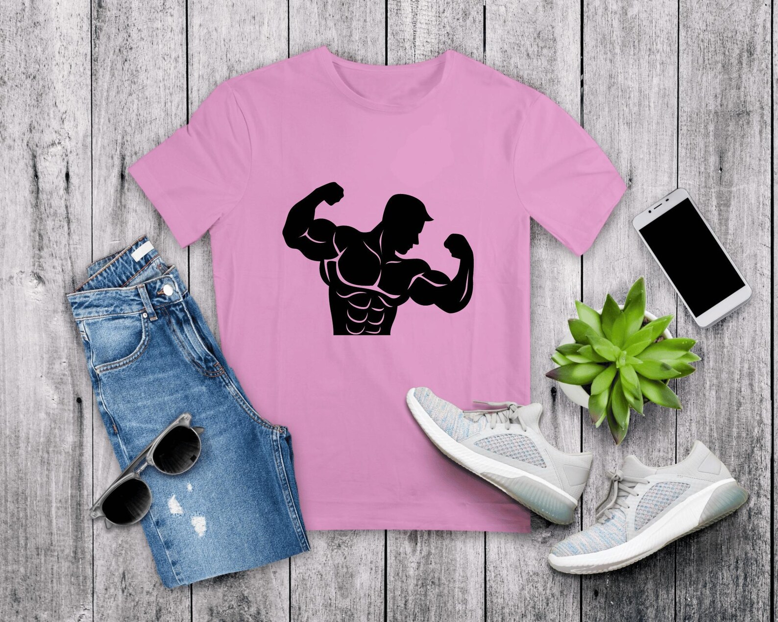 Bodybuilder Svg, Bodybuilder Clipart, Gym Svg, Muscle Man Svg ...