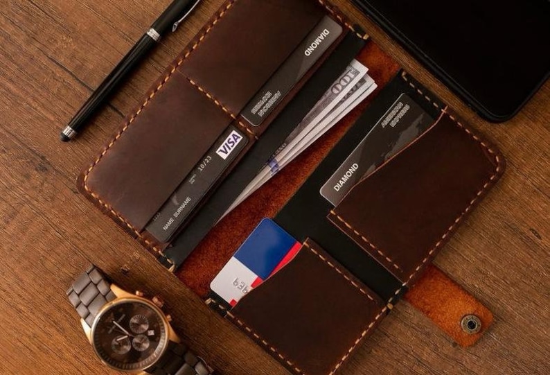 The Legendary Checkbook Cover, Leather Checkbook Holder With Secure ...