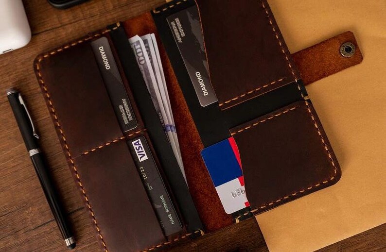 The Legendary Checkbook Cover, Leather Checkbook Holder With Secure ...