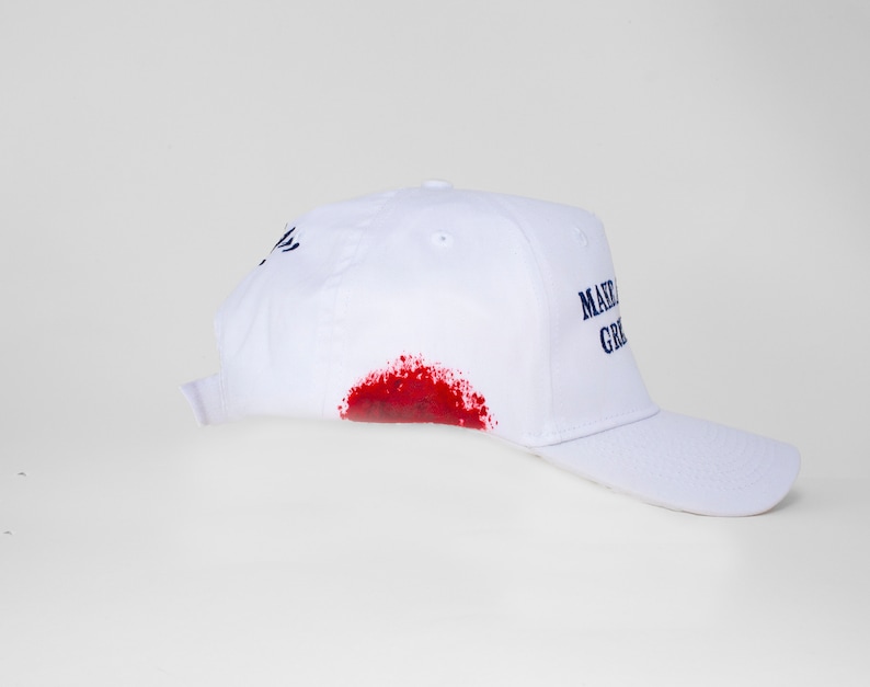 Trump Bloody Ear MAGA Hat - Patriotic Fighter - Etsy