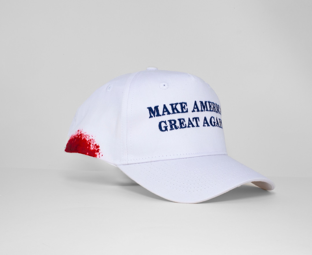 Trump Bloody Ear MAGA Hat - Patriotic Fighter - Etsy