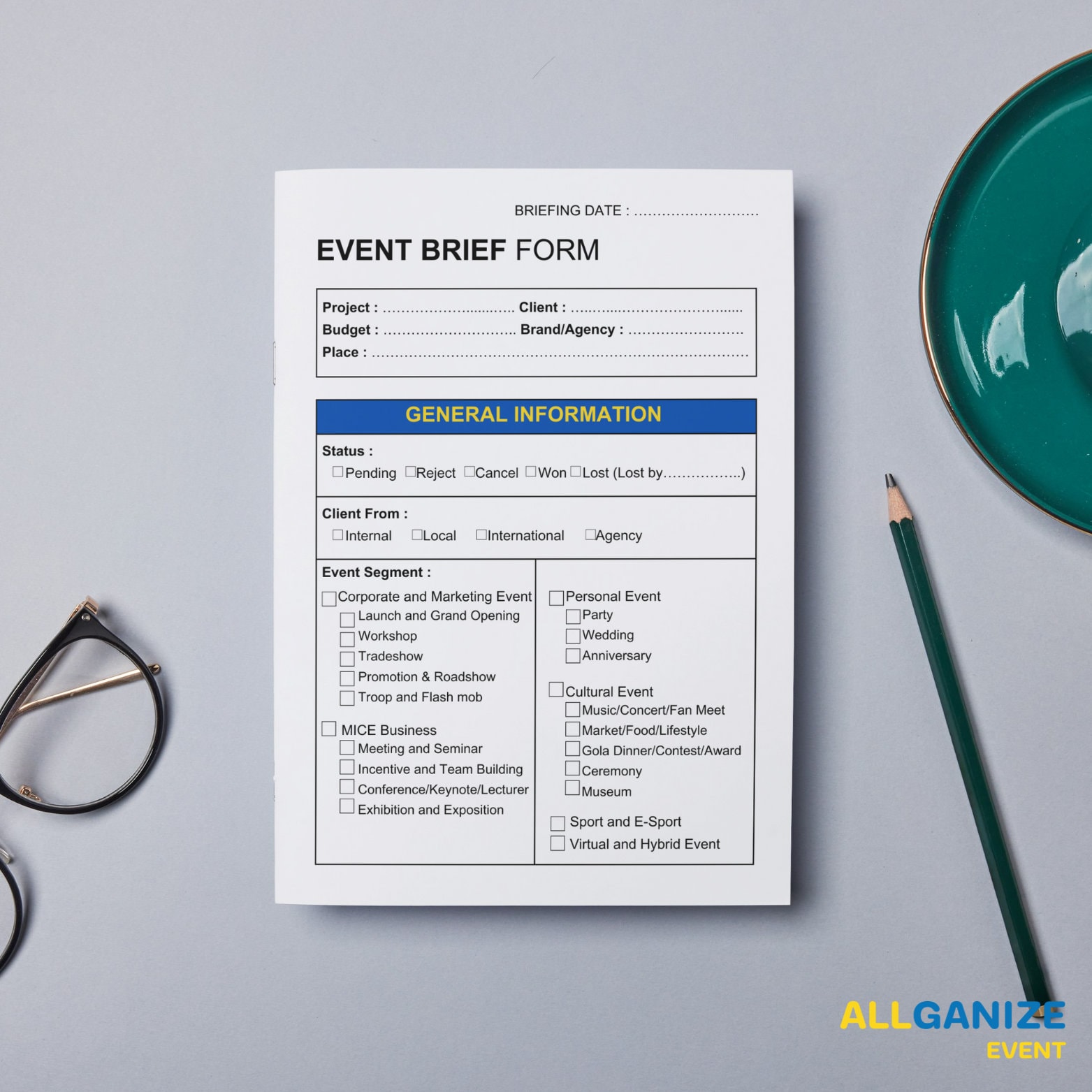 Event Brief Form, Project Brief Template, Project Management, Brife ...