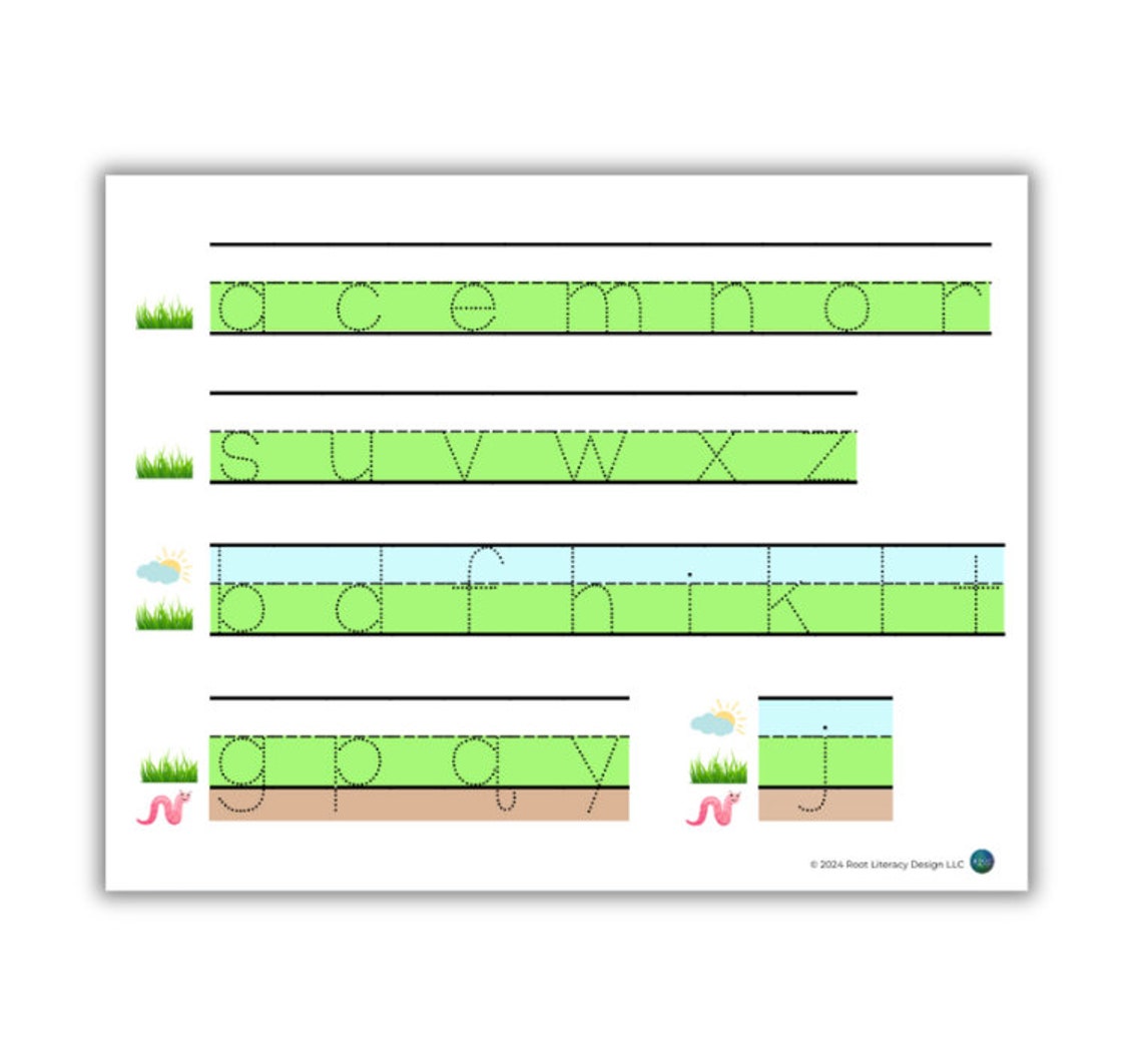 Traceable Handwriting Practice Sheets: Teachers, Science of Reading ...